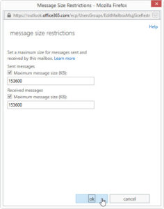 Change Maximum Message Size limits in Exchange Online – Mister Cloud Tech