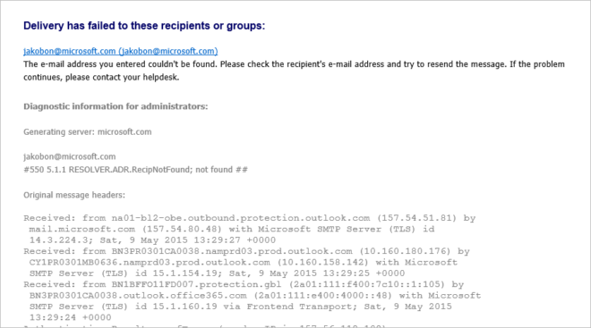 Enhanced NDRs now available in Exchange Online – Mister Cloud Tech
