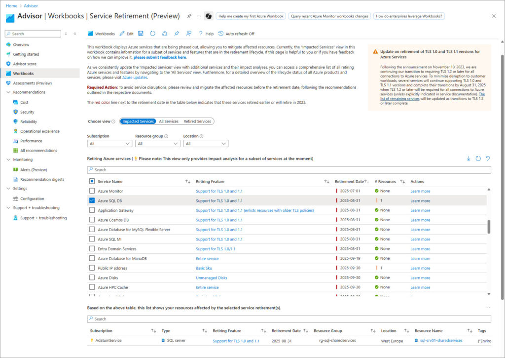 Azure resource retirement management – How to locate and migrate Azure ...
